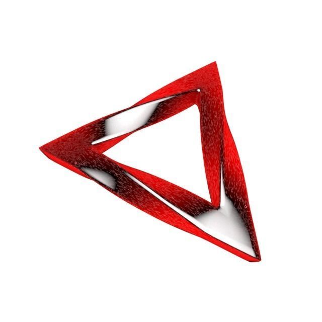 Twisted Triangle 3D model 3D printable | CGTrader