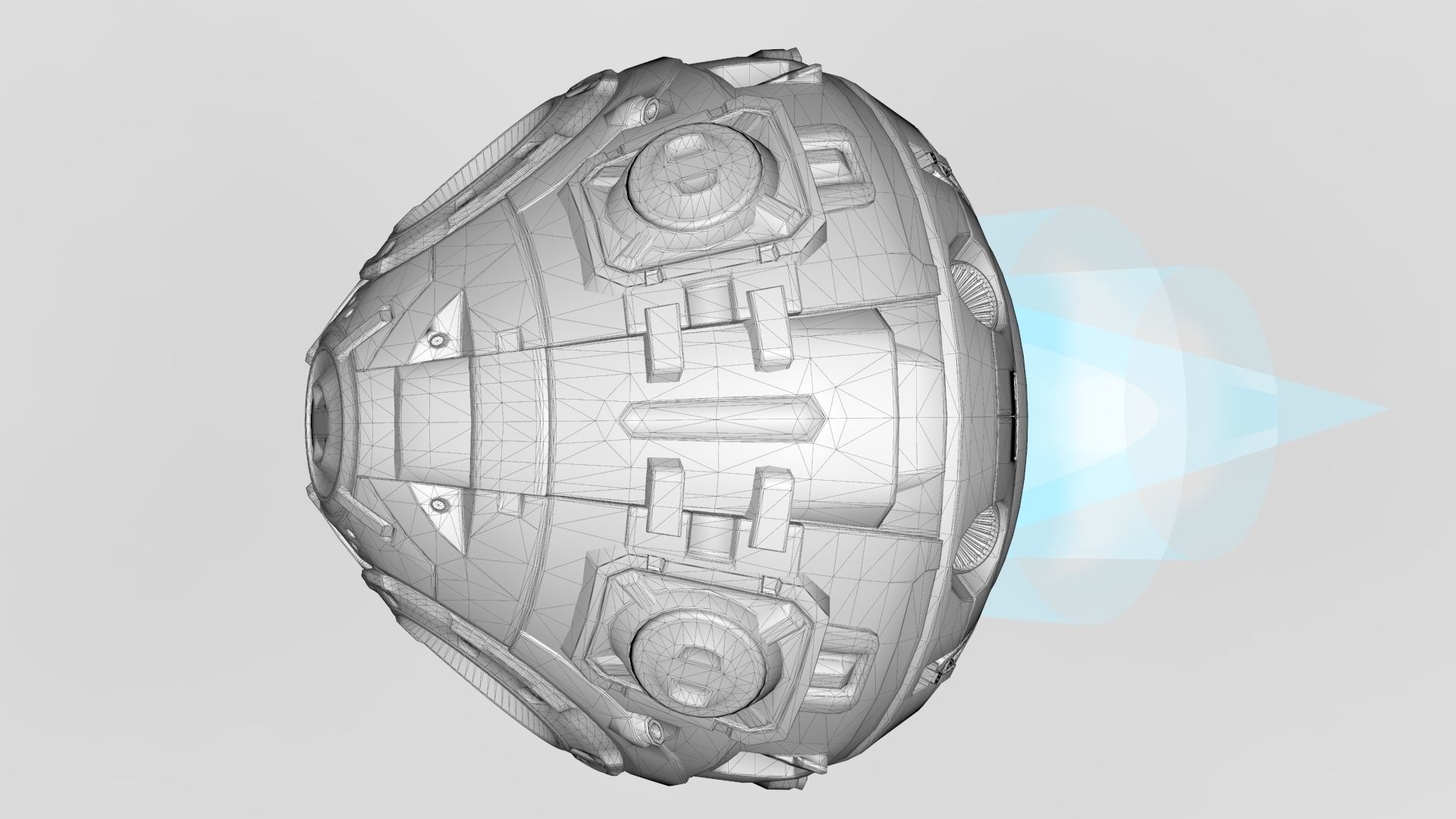 Sci-Fi hover unit free 3D model | CGTrader