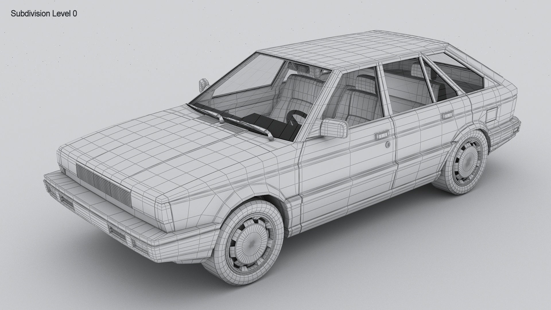 Nissan Sentra 1987 3D model | CGTrader