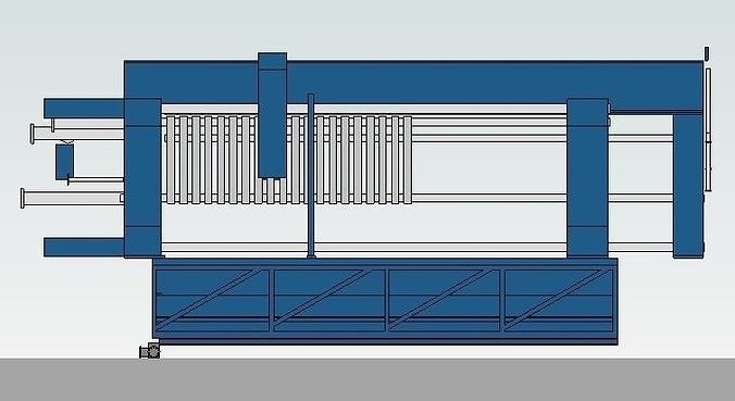 Filter Press 2 3D model | CGTrader