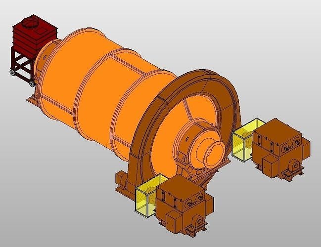 BallMill Diam 43 3D model | CGTrader