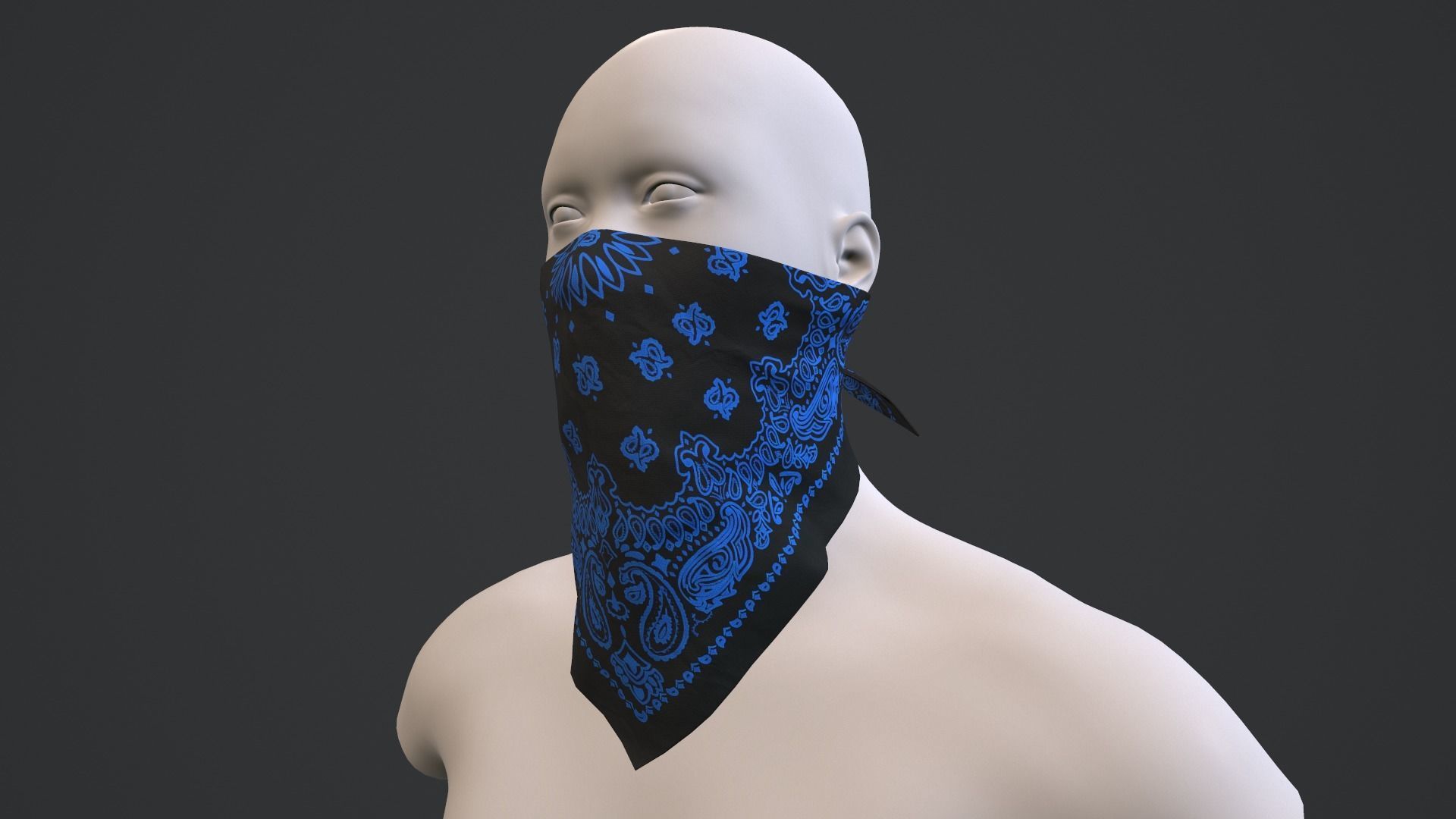 3D model Bandanas two paisley VR / AR / low-poly | CGTrader