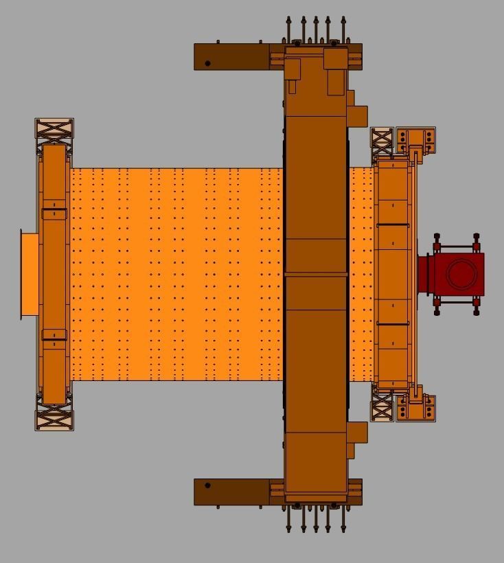 BallMill-Polysius 7-9m dia x 12-4m 3D model | CGTrader