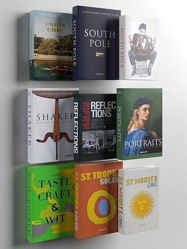 Books 09 3D model | CGTrader