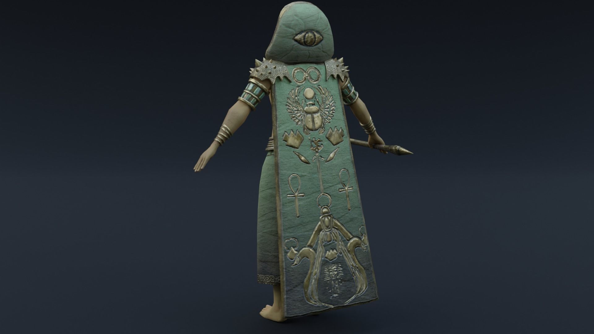 3D model God Osiris VR / AR / low-poly | CGTrader