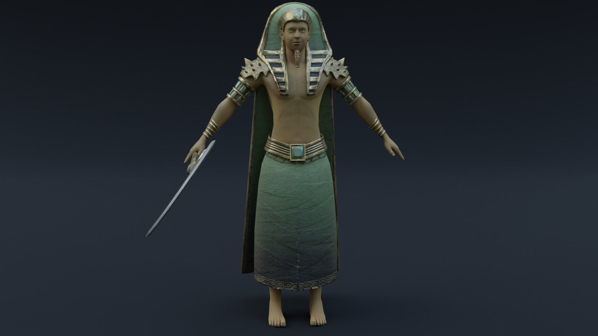 3D model God Osiris VR / AR / low-poly | CGTrader
