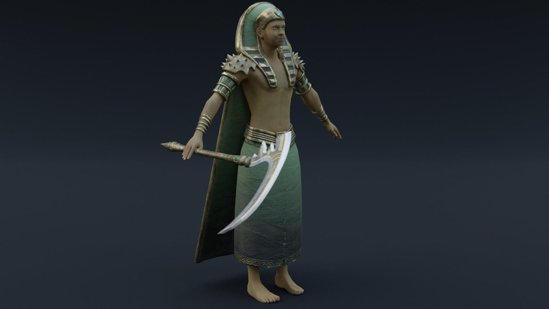3D model God Osiris VR / AR / low-poly | CGTrader