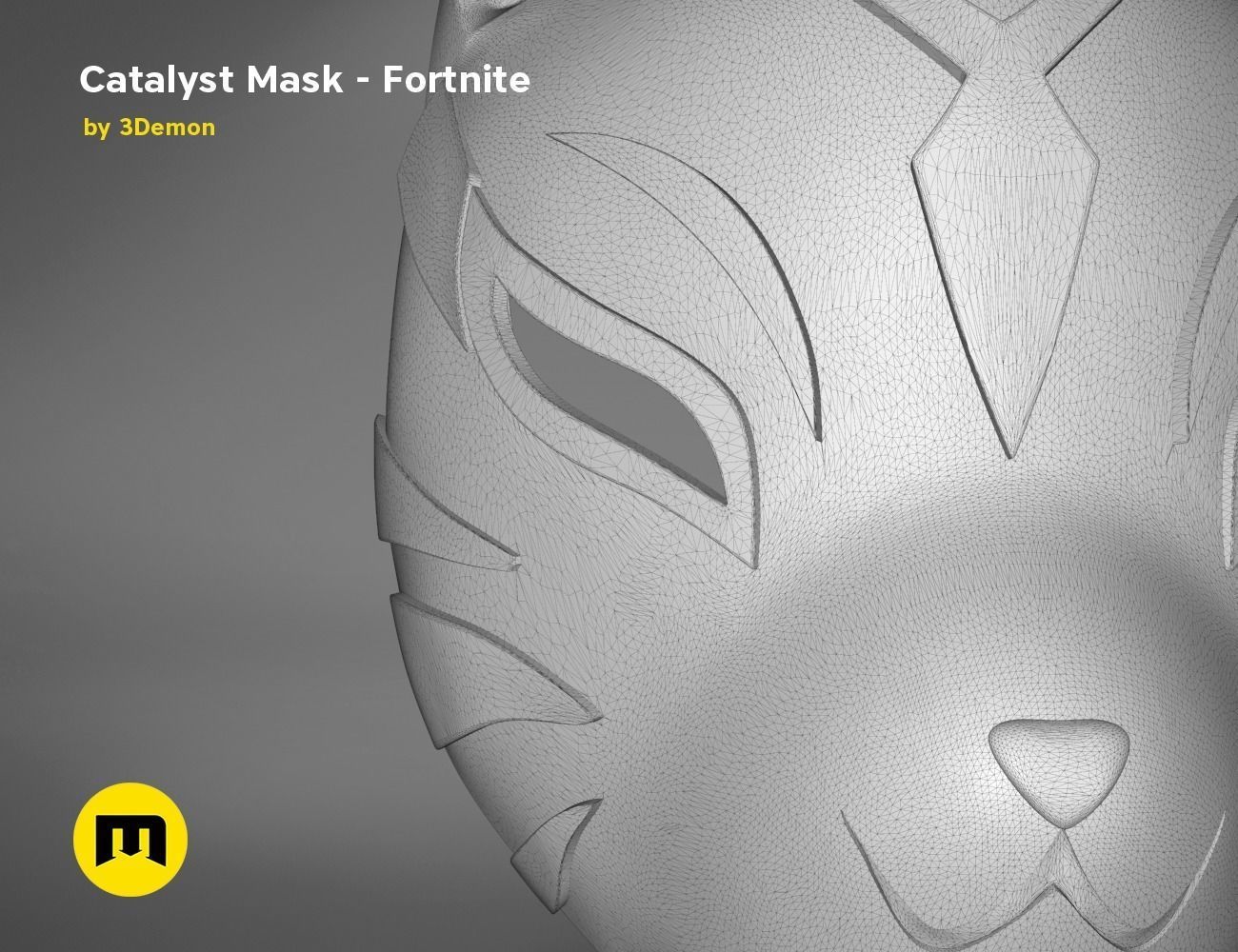 Fortnite Catalyst Mask 3D model 3D printable | CGTrader
