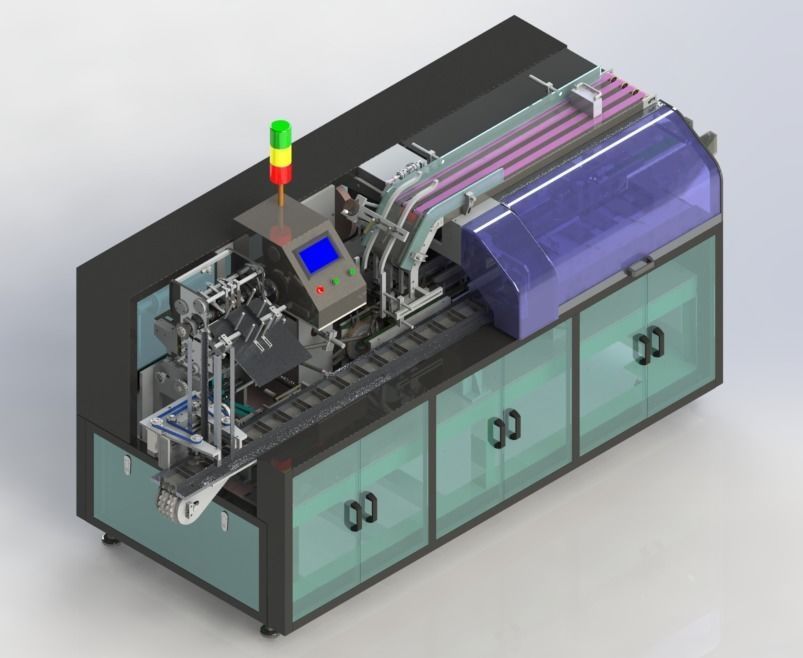 Automatic high-speed cartoning machine 3D model | CGTrader