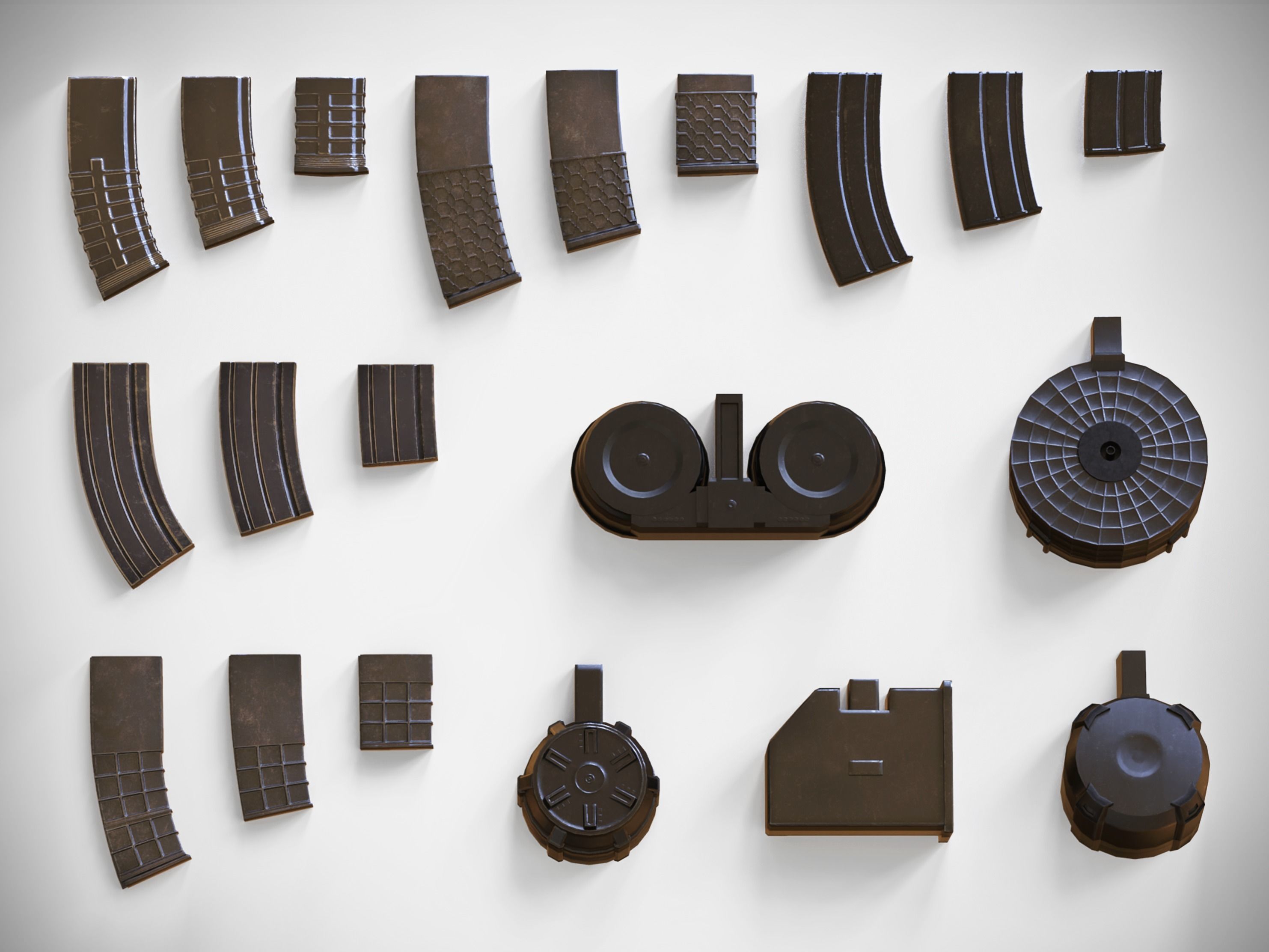 3D model Weapon Customization Pack - 57 Attachments - Gun - PBR VR / AR ...