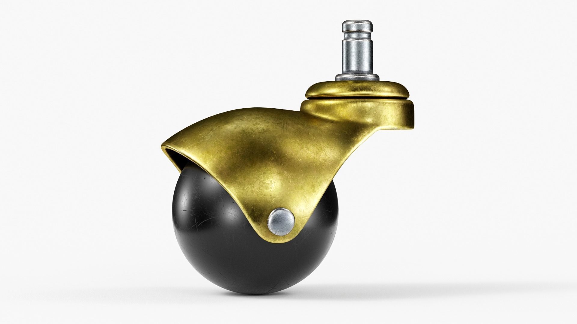 Round Ball Caster Wheel PBR 3D model | CGTrader