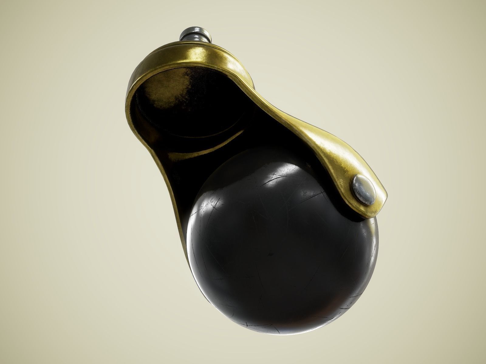 Round Ball Caster Wheel PBR 3D model | CGTrader