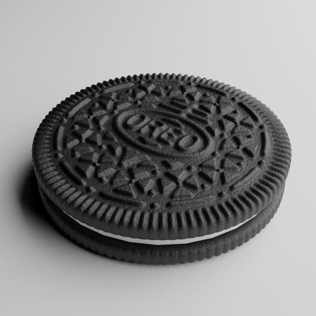 Oreo Model cookie mockup free 3D model | CGTrader