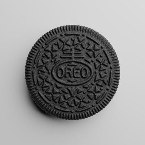 Oreo Model cookie mockup free 3D model | CGTrader