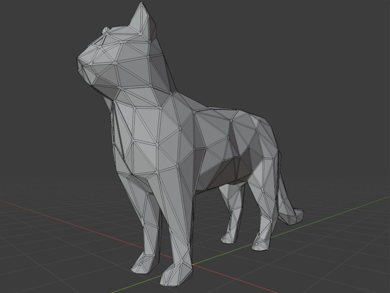 Polygonal Cat Printable 3D model 3D printable | CGTrader