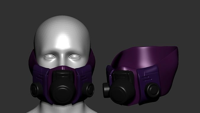 GAS MASK high poly sculpt 3d printable 3D model | CGTrader