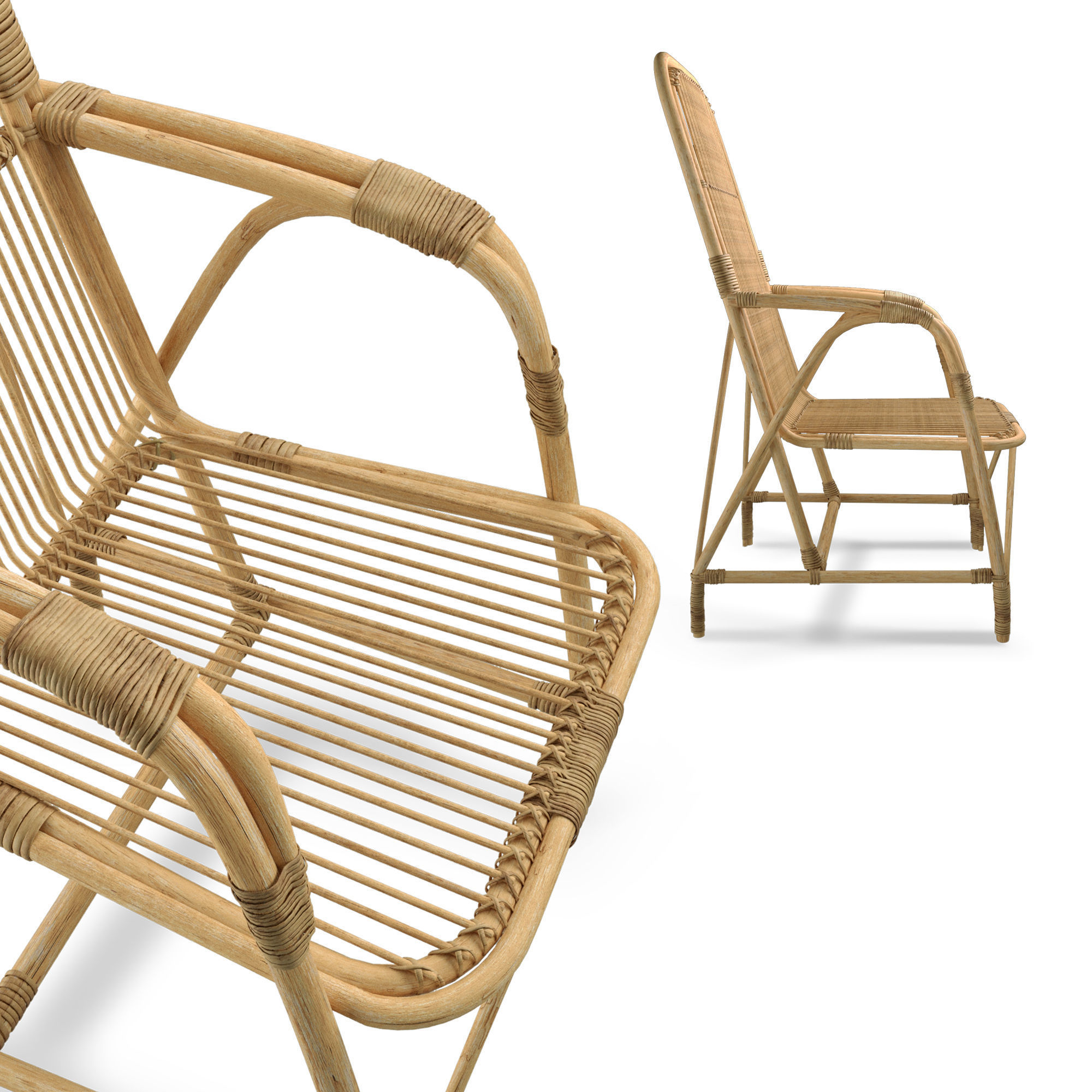 Rattan Chair 3D model | CGTrader