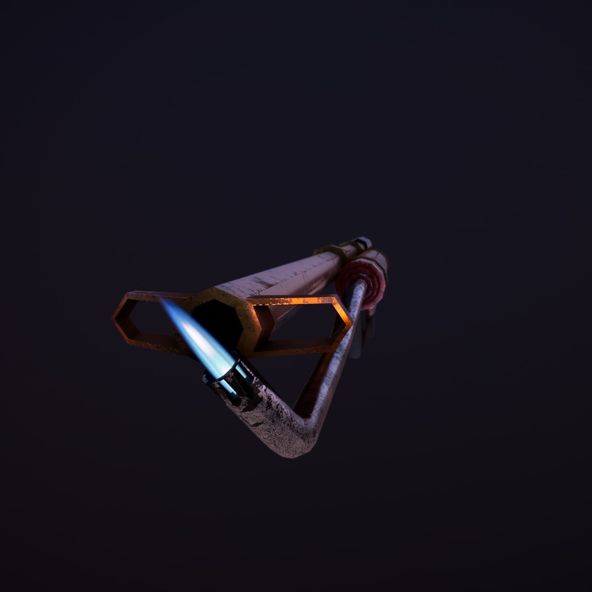 3D model Flamethrower fire extinguisher VR / AR / low-poly | CGTrader