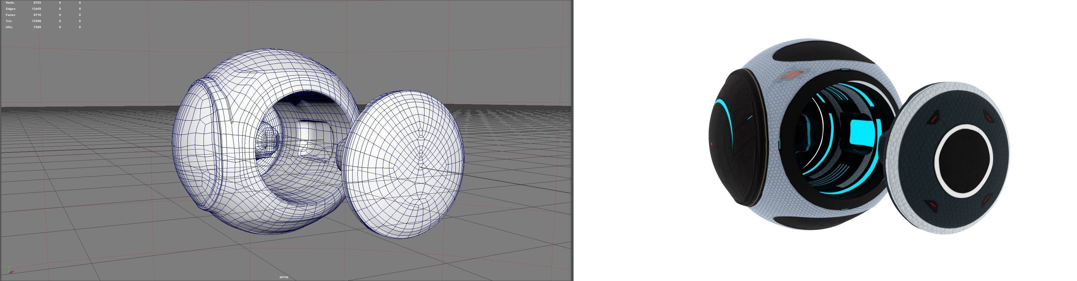 3D model Scifi Camera Drone VR / AR / low-poly | CGTrader