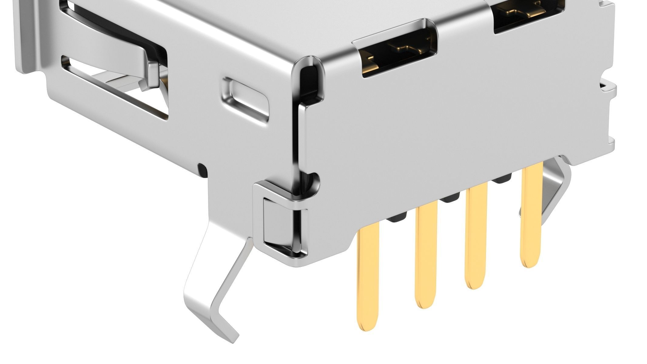 USB Type A Female 3D model | CGTrader