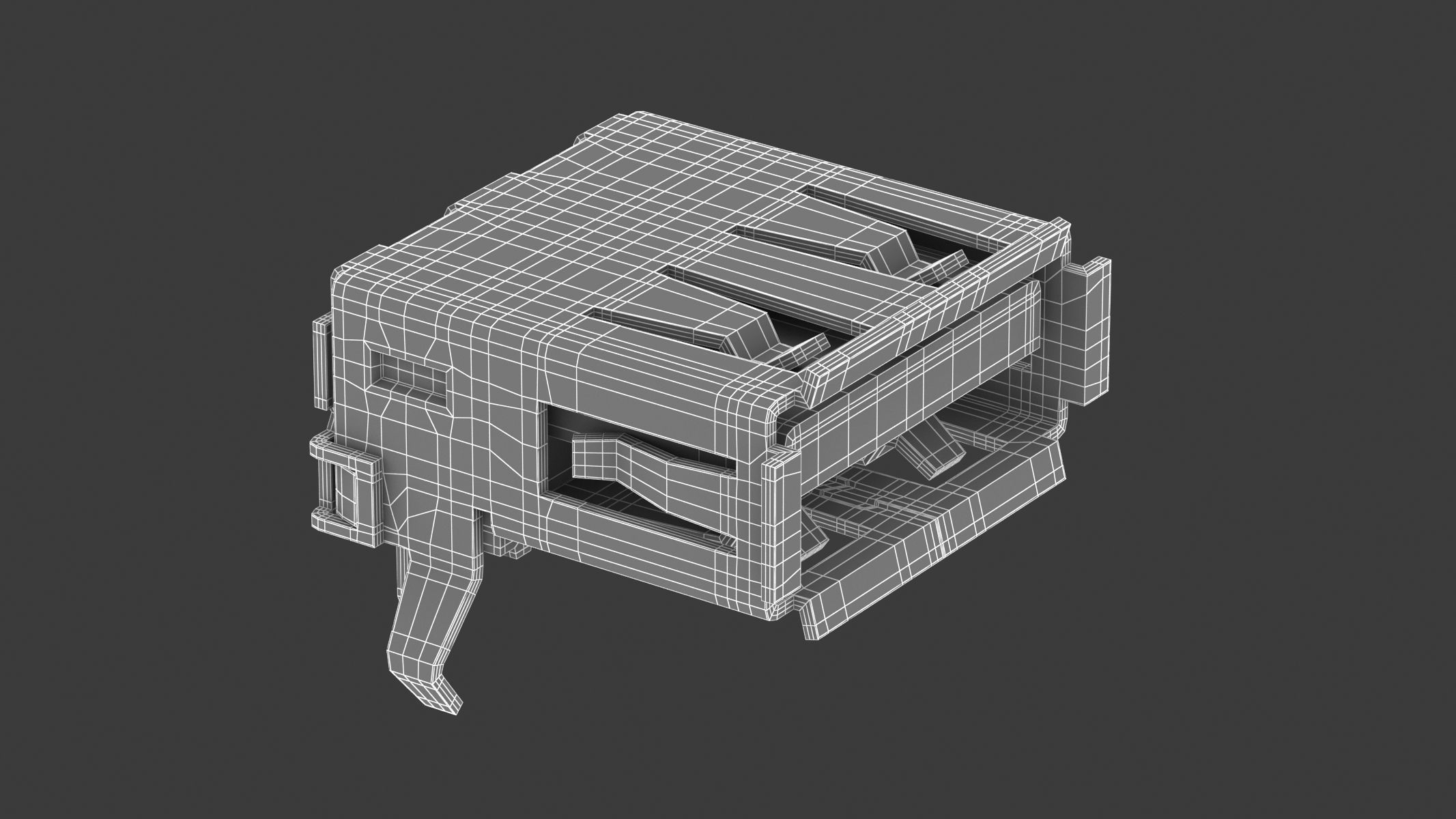 USB Type A Female 3D model | CGTrader