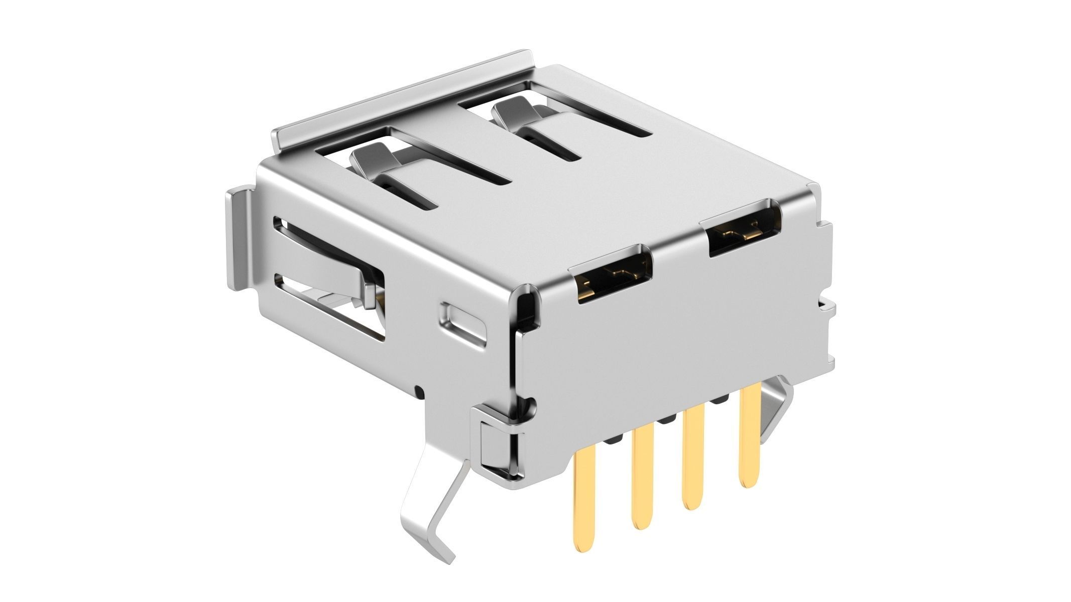 USB Type A Female 3D model | CGTrader