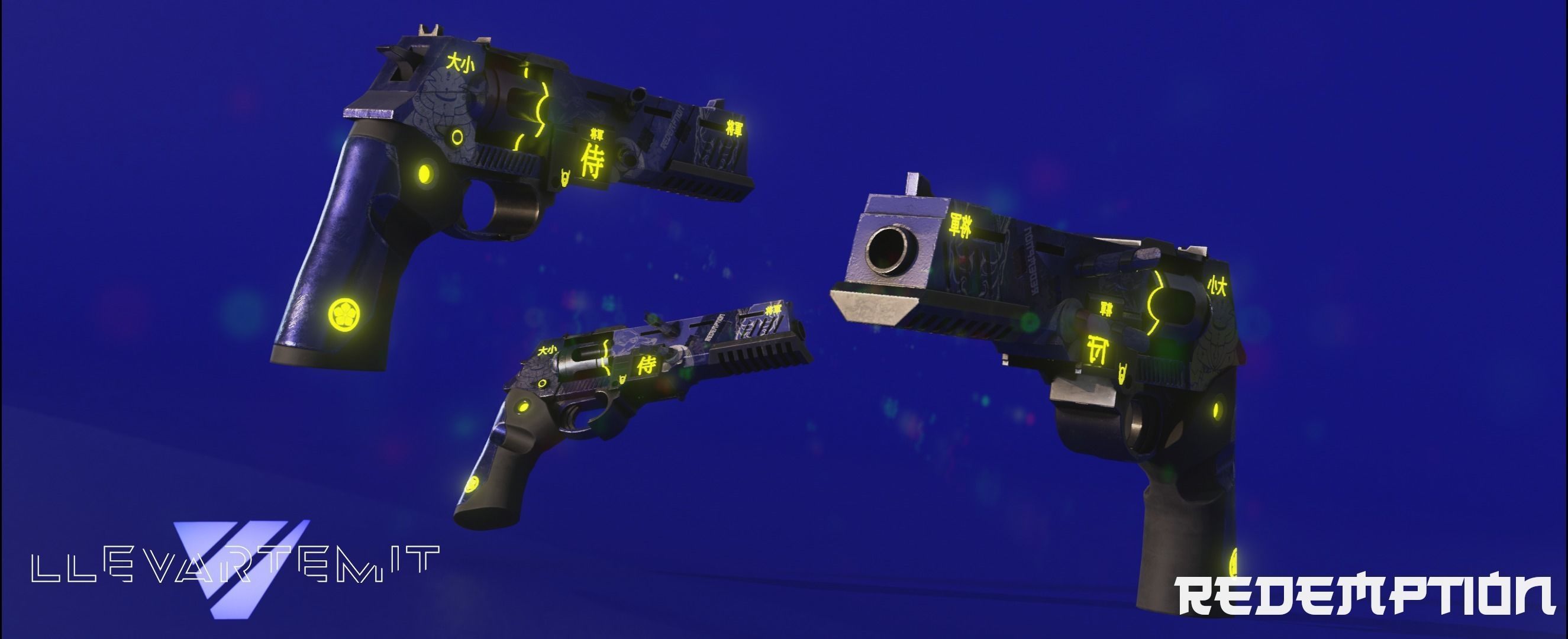 3D model Cyberpunk Revolver VR / AR / low-poly | CGTrader