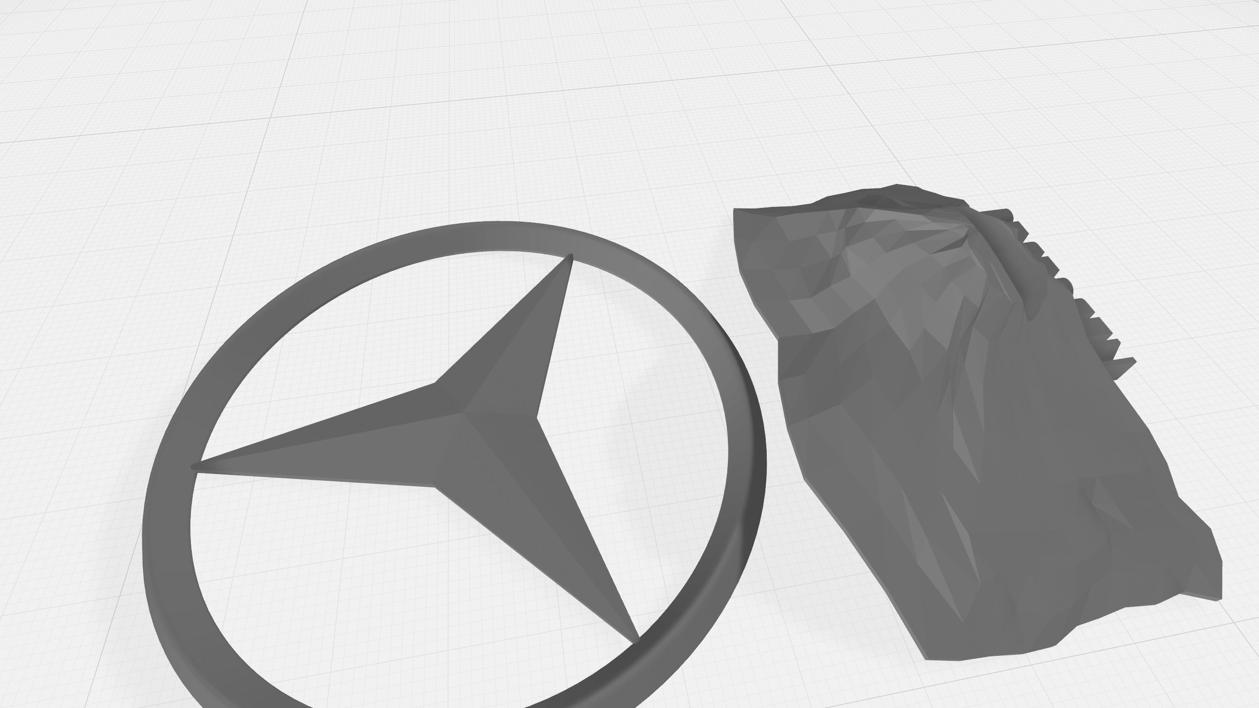 Mercedes-Benz logo 3D model 3D printable | CGTrader