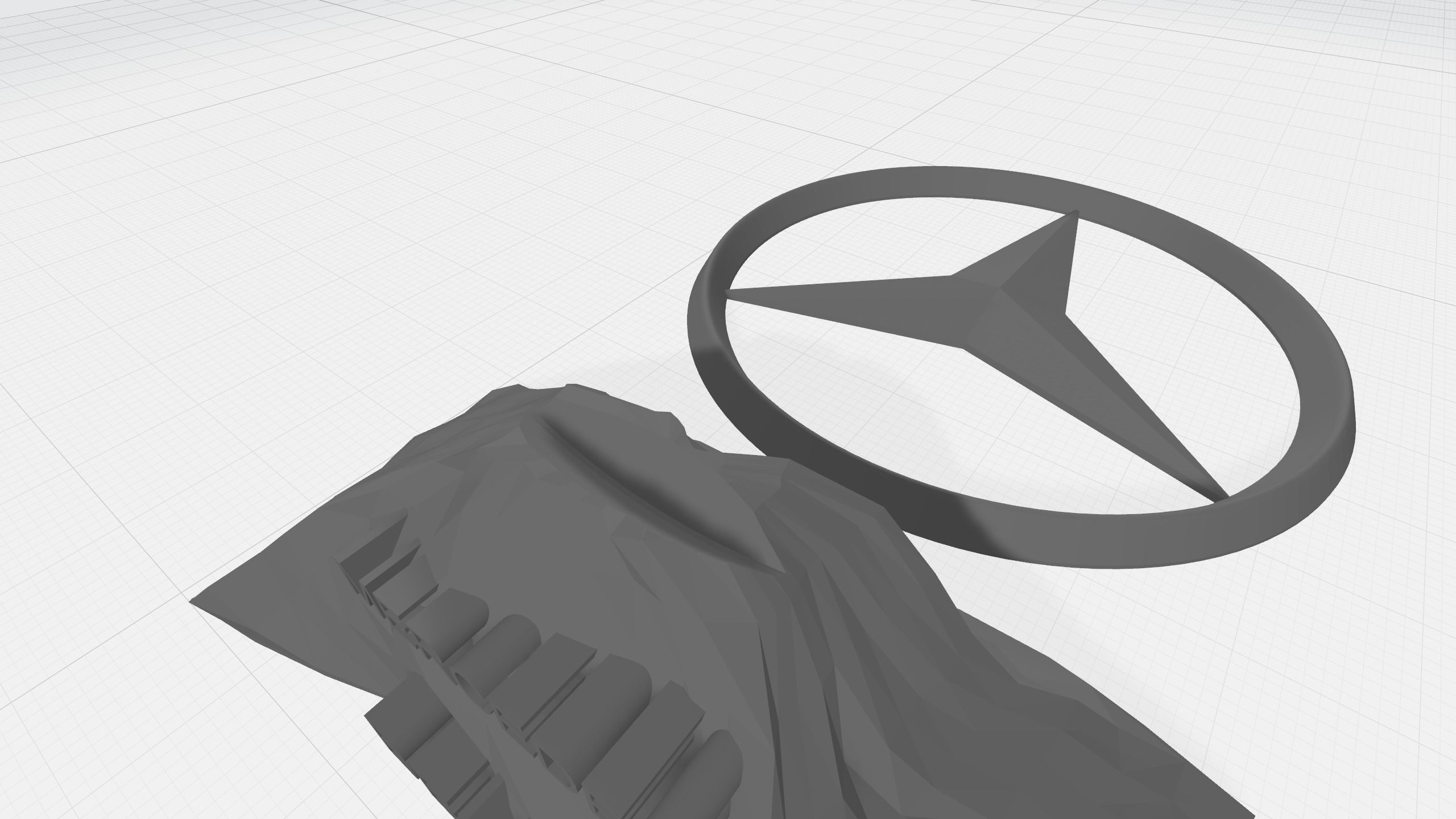 Mercedes-Benz logo 3D model 3D printable | CGTrader