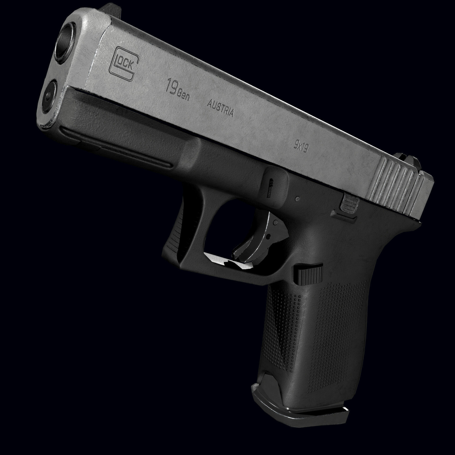 3D model Pistol Glock 19 game ready VR / AR / low-poly | CGTrader