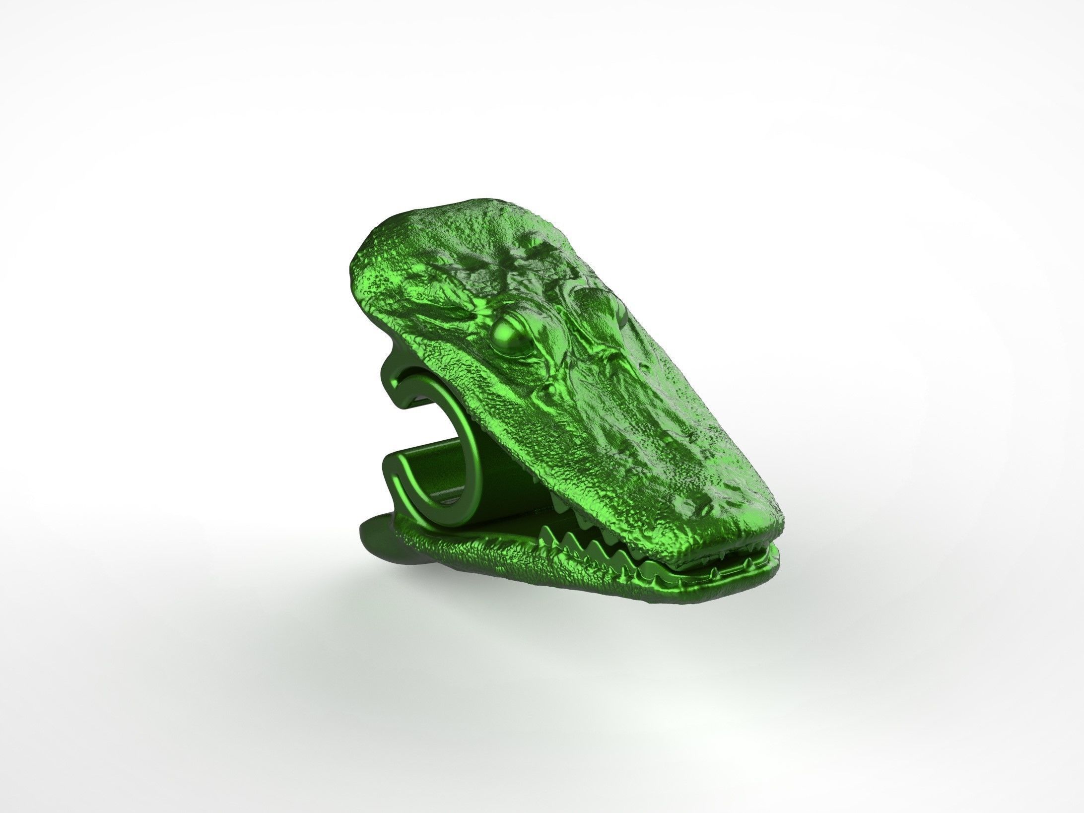 Alligator Chip Clip 3D model 3D printable | CGTrader