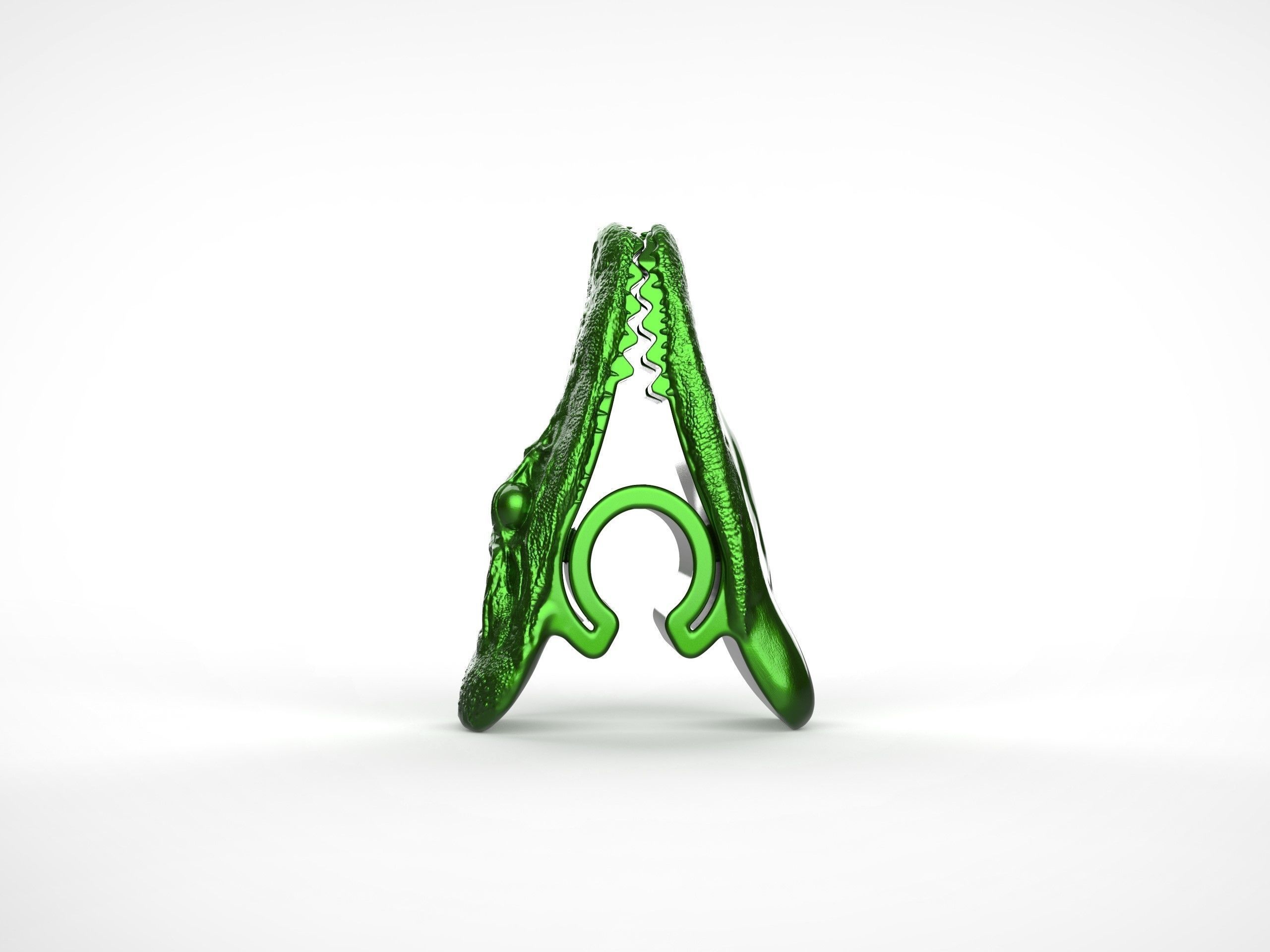 Alligator Chip Clip 3D model 3D printable | CGTrader
