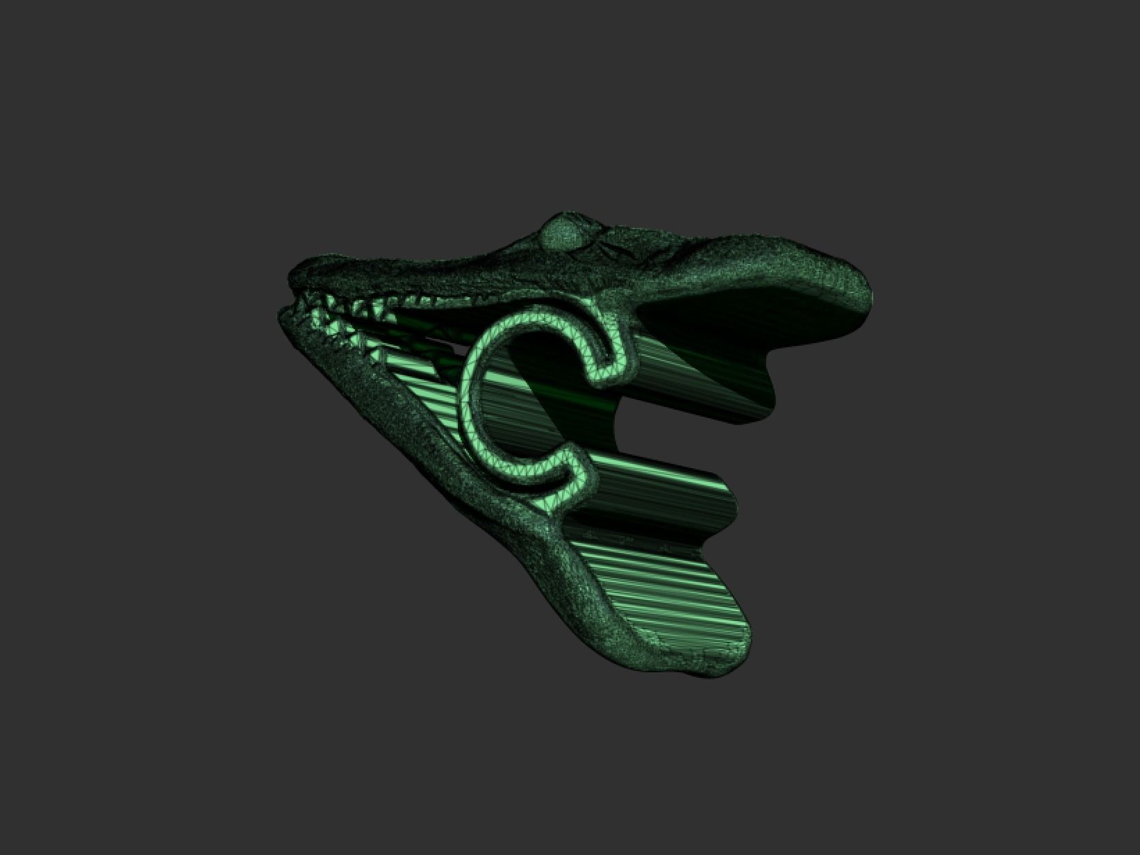 Alligator Chip Clip 3D model 3D printable | CGTrader