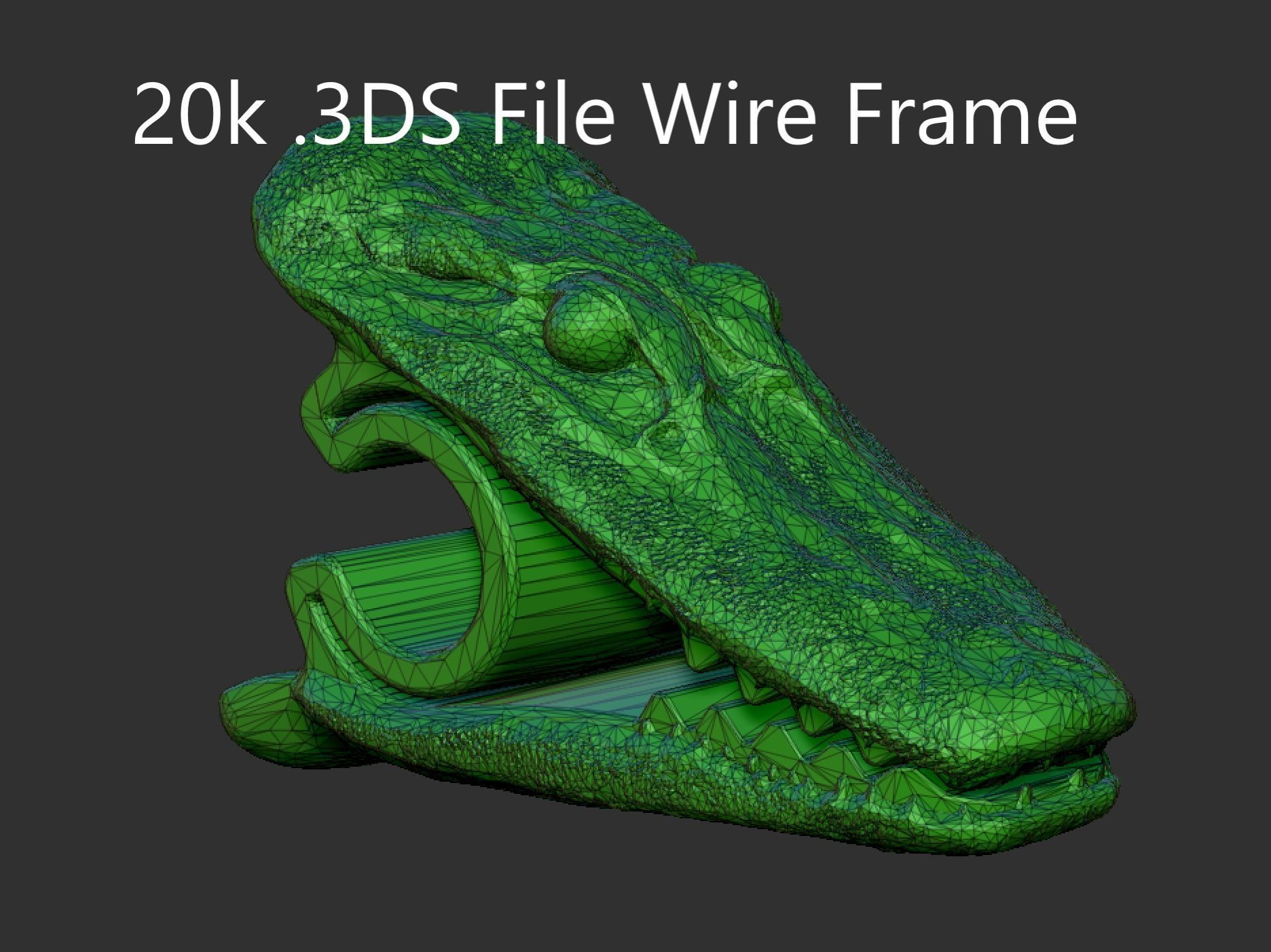 Alligator Chip Clip 3D model 3D printable | CGTrader