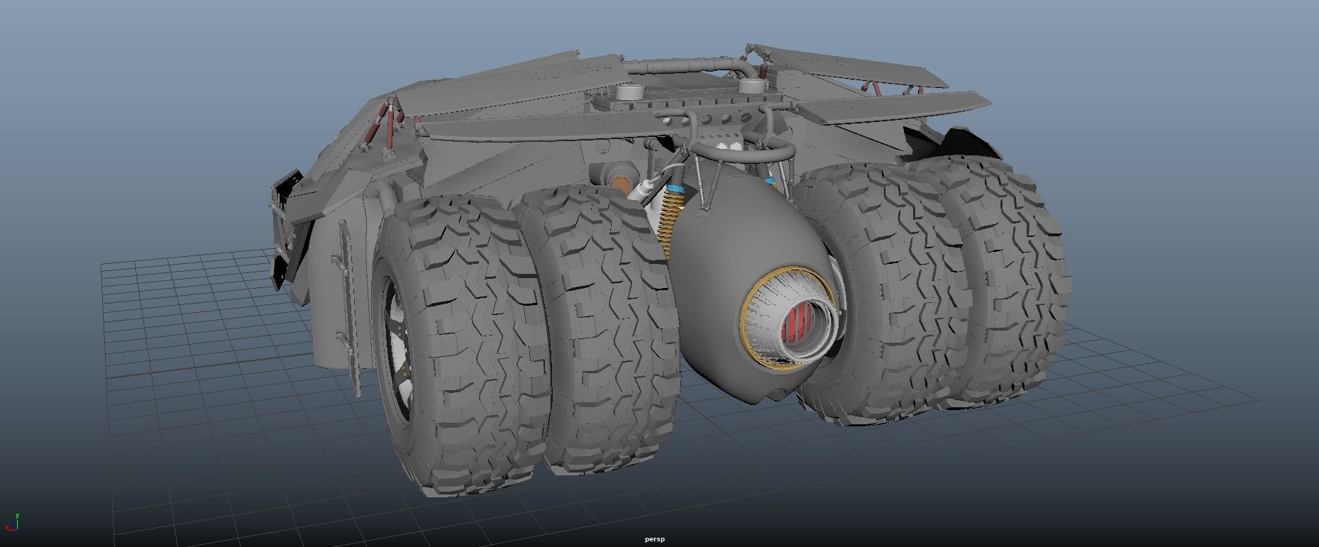 Batmobile 3D model from knight rises 3D model | CGTrader
