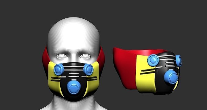 gas mask helmet high poly sculpt 3d printable 3D model | CGTrader