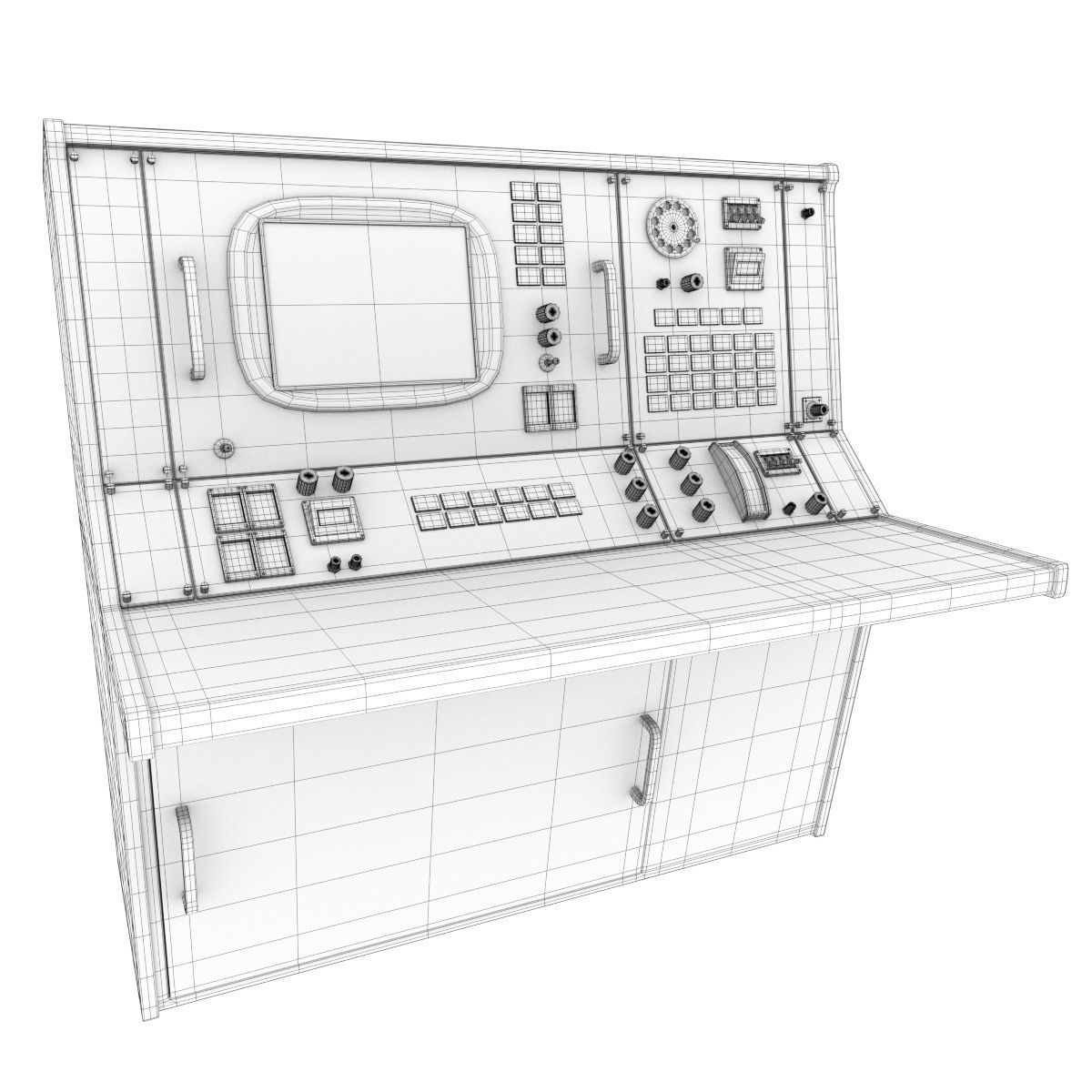 Nasa Control Tables 3D model | CGTrader