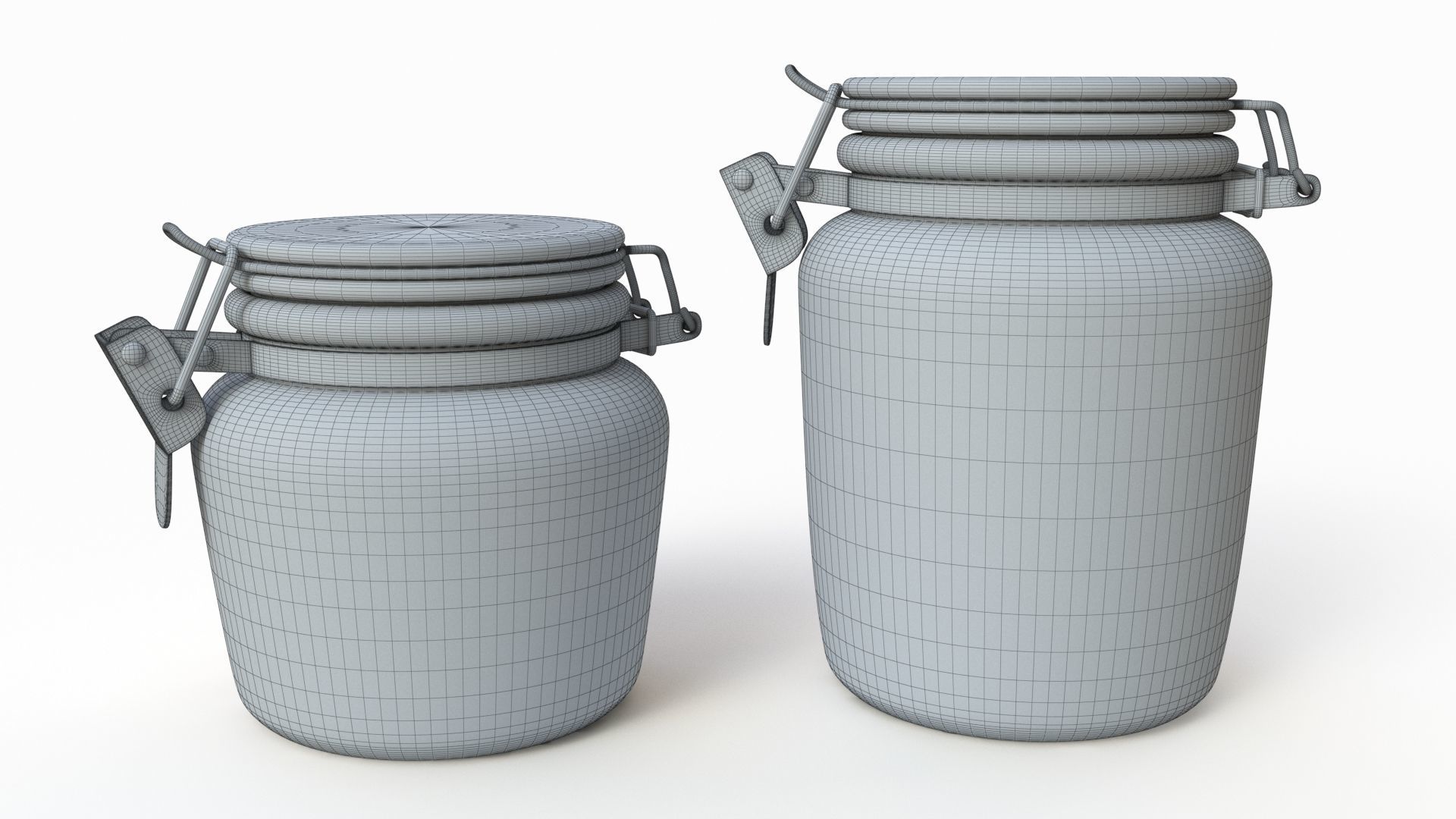 Antique kitchen jars 3D model | CGTrader