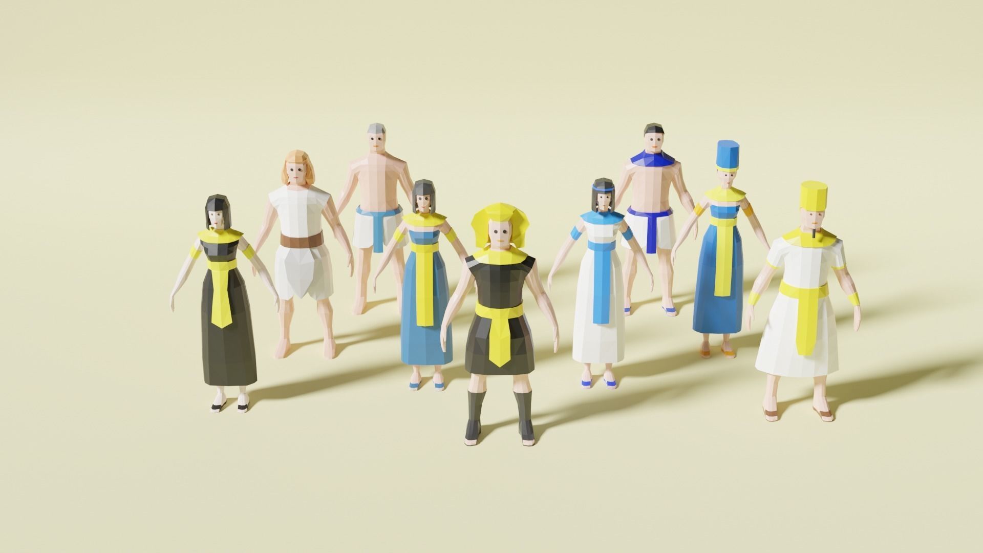 3D model Low Poly Ancient Egypt Pack VR / AR / low-poly | CGTrader