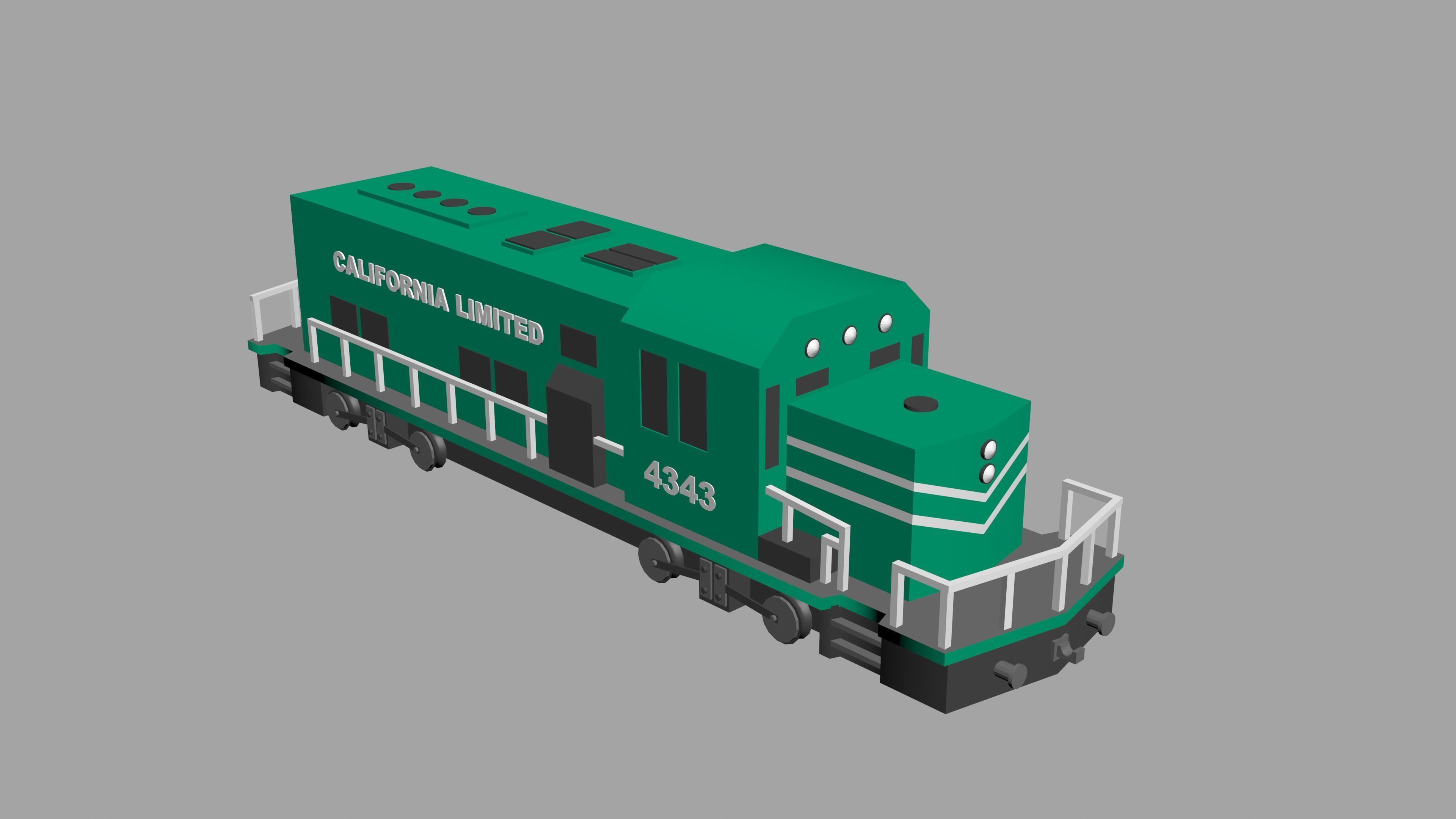 3D model Low Poly Train pack VR / AR / low-poly | CGTrader
