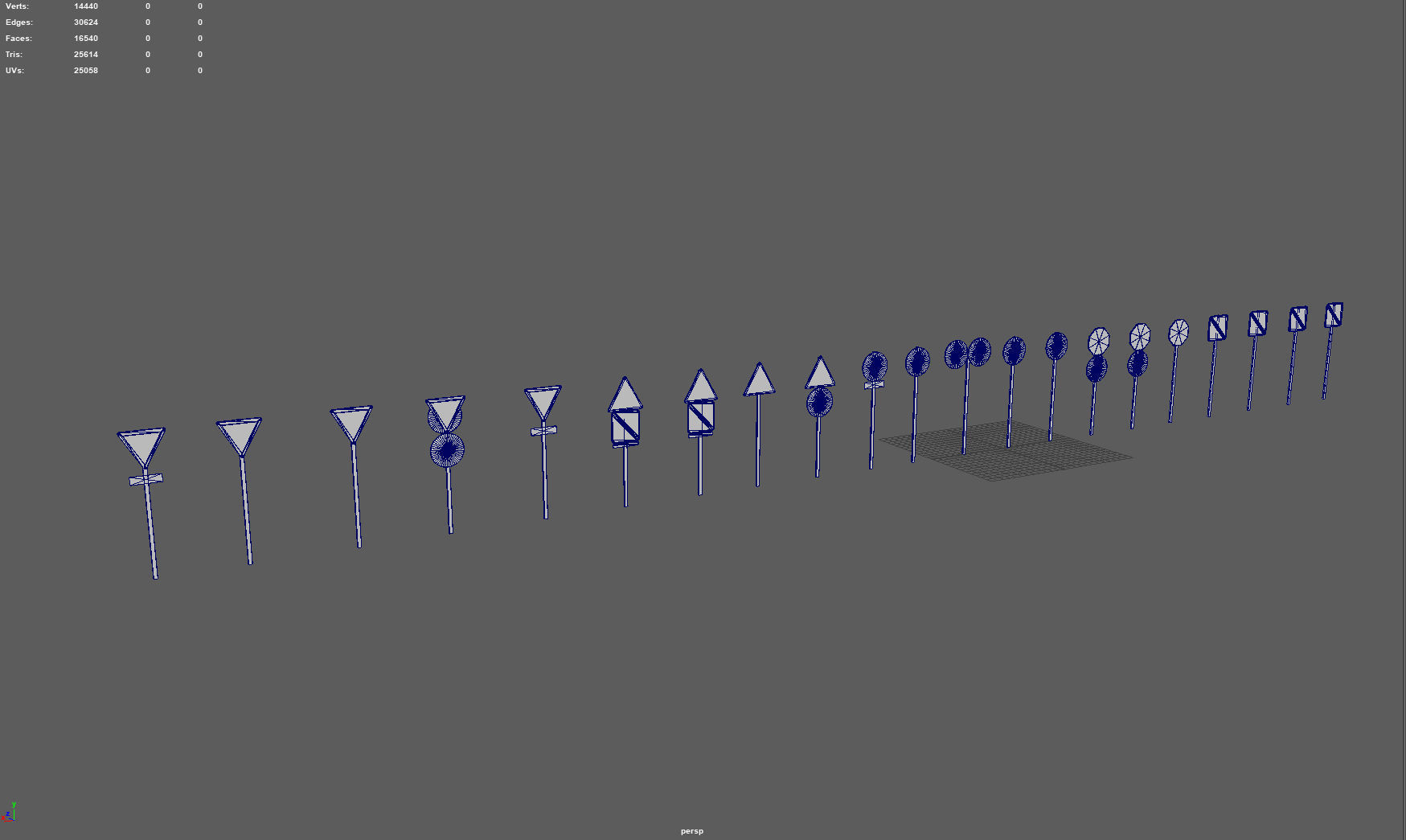 3D model TRAFFIC SIGNALS VR / AR / low-poly | CGTrader