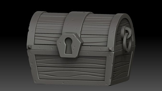 stylized chest 3D model | CGTrader