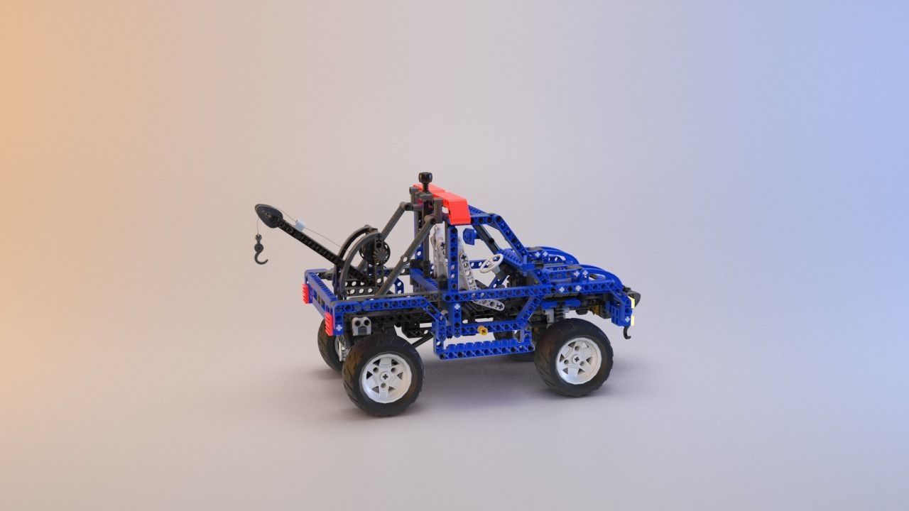 Lego Technic - Caterpillar 4WD - 8435 3D model | CGTrader