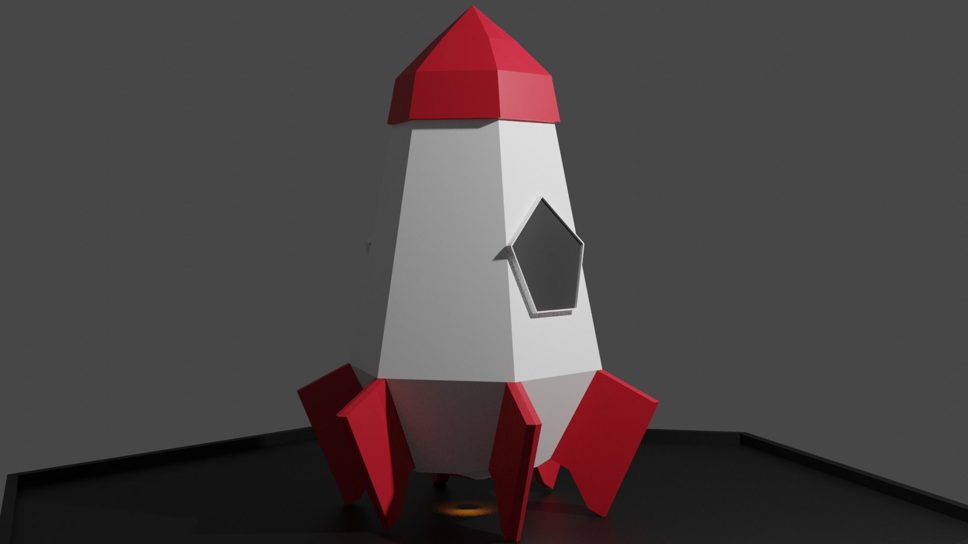 3D model Low-poly Rocket VR / AR / low-poly | CGTrader