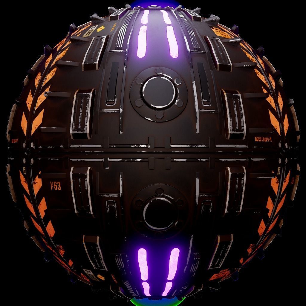 3D model PBR Seamless Sci-Fi Texture 44 VR / AR / low-poly | CGTrader