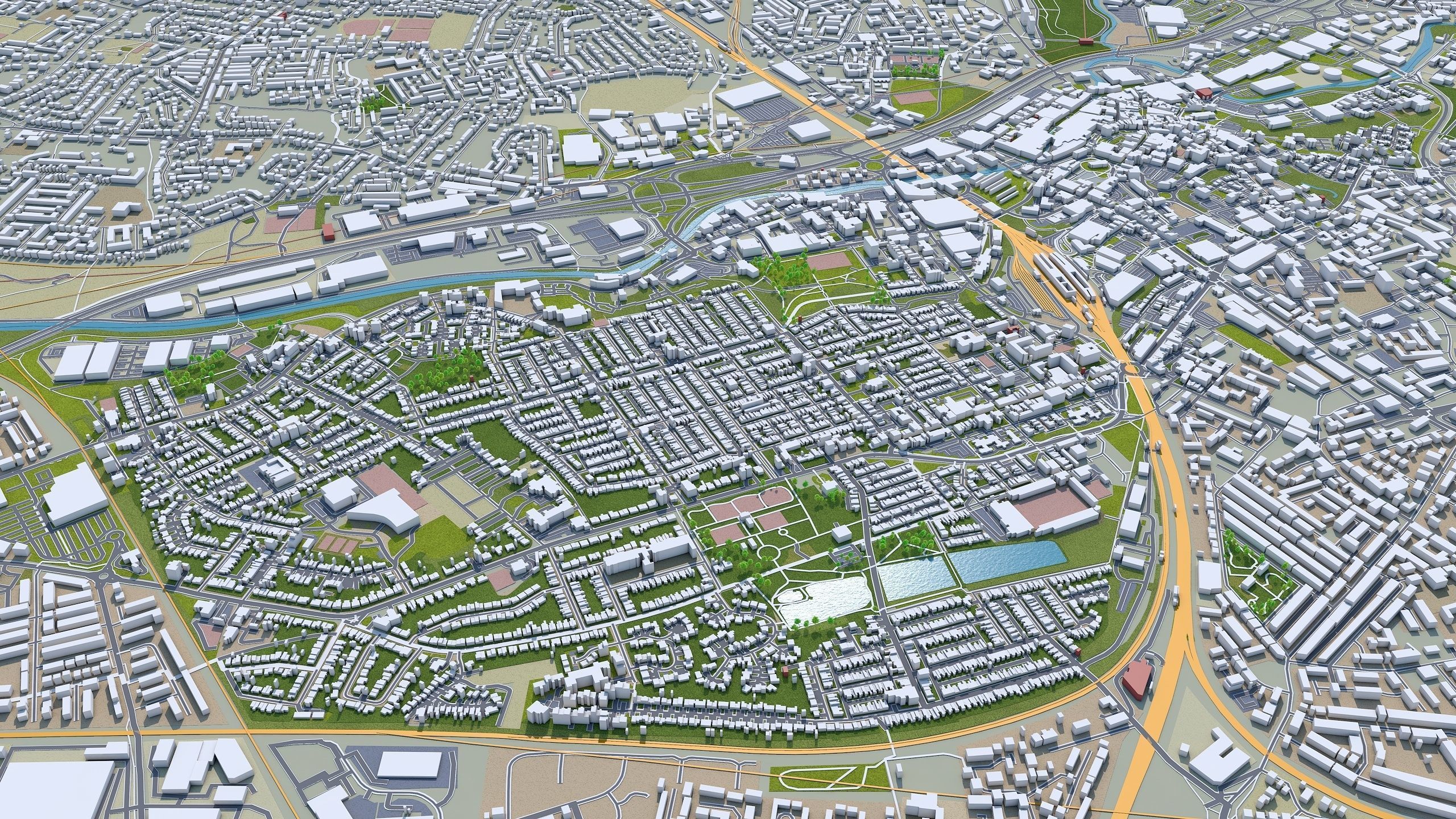 3D model Manchester City United Kingdom VR / AR / low-poly | CGTrader