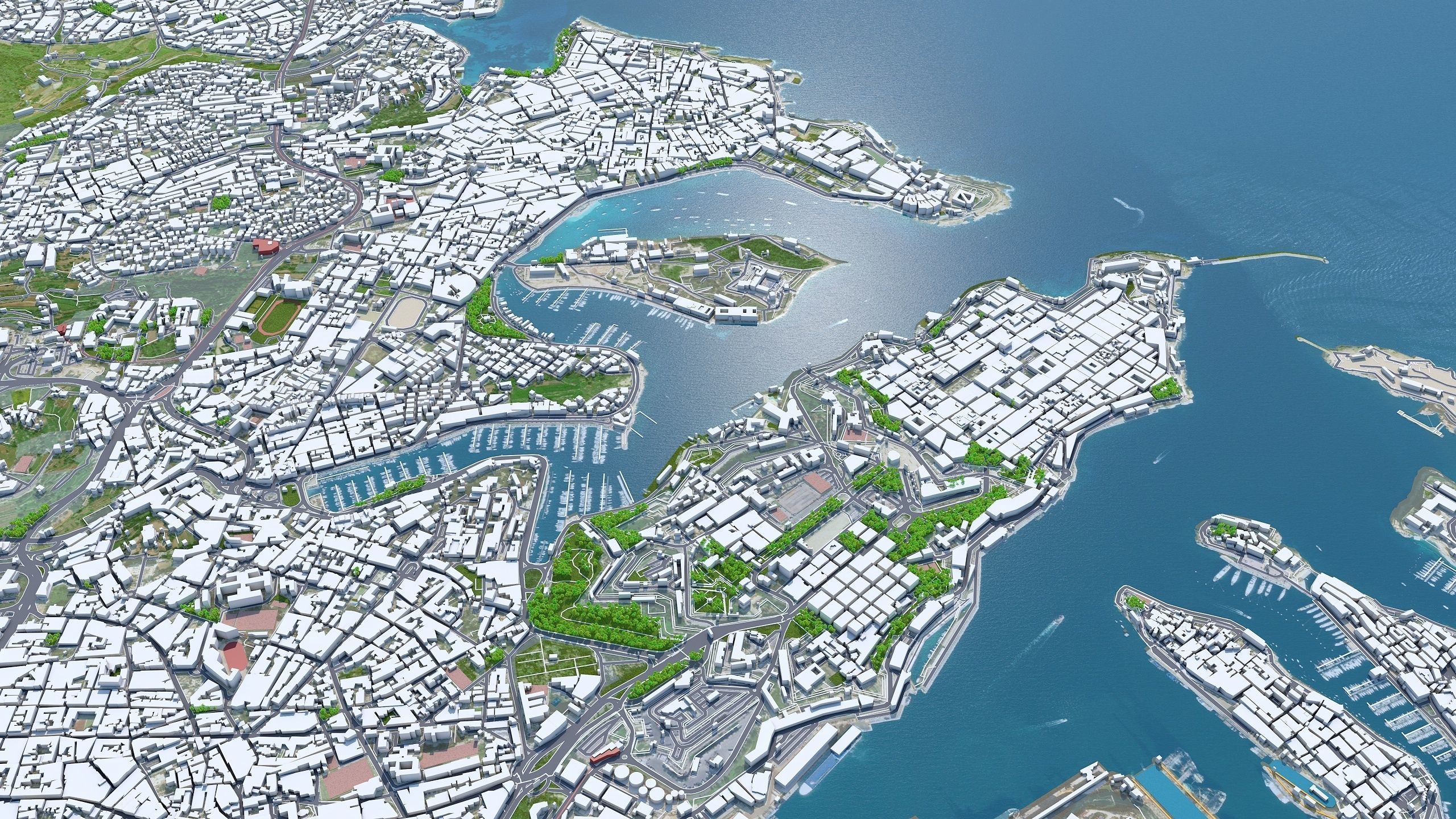 3D model Malta Country VR / AR / low-poly | CGTrader