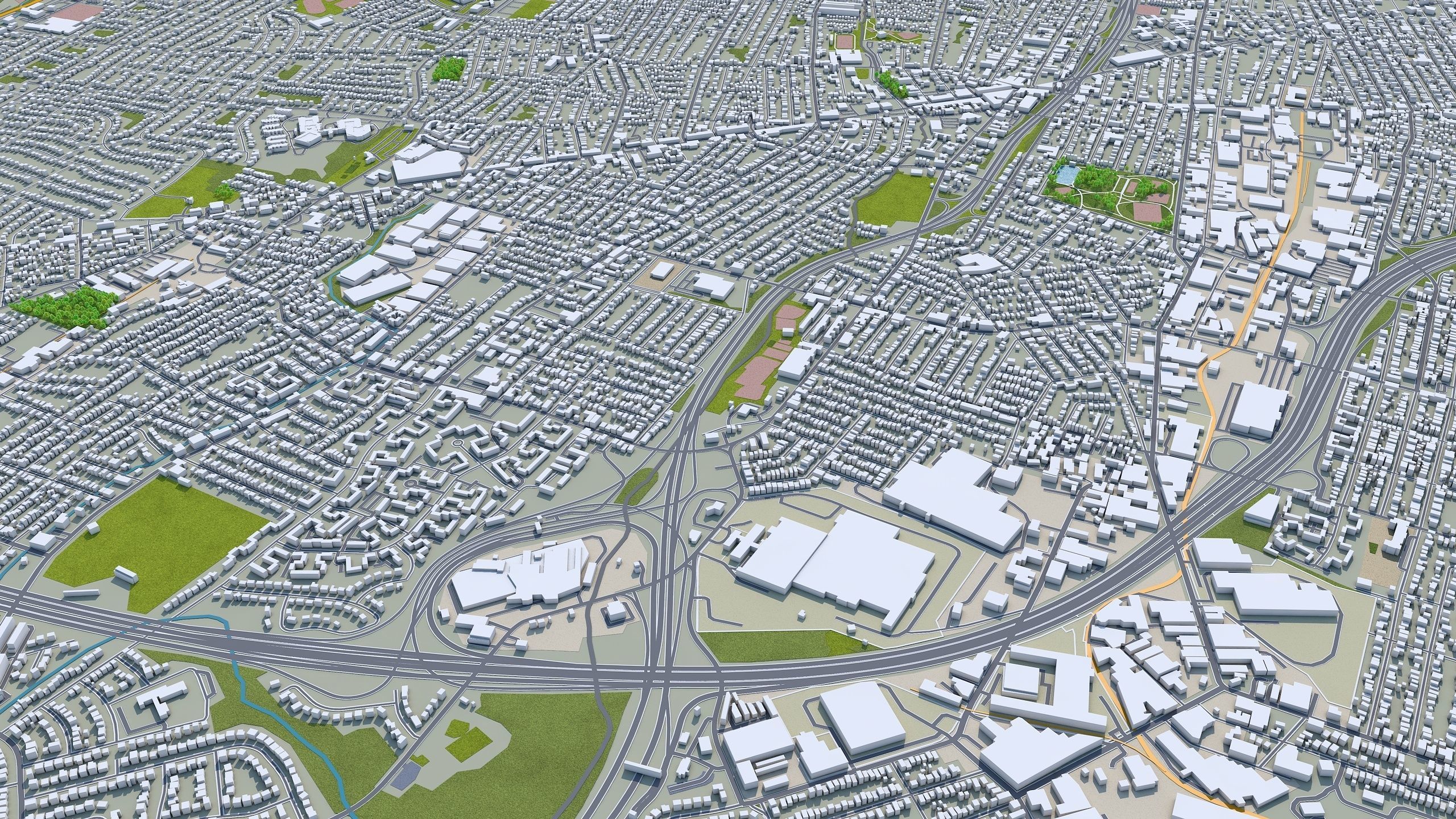 3D model Newark City New Jersey USA 30km VR / AR / low-poly | CGTrader