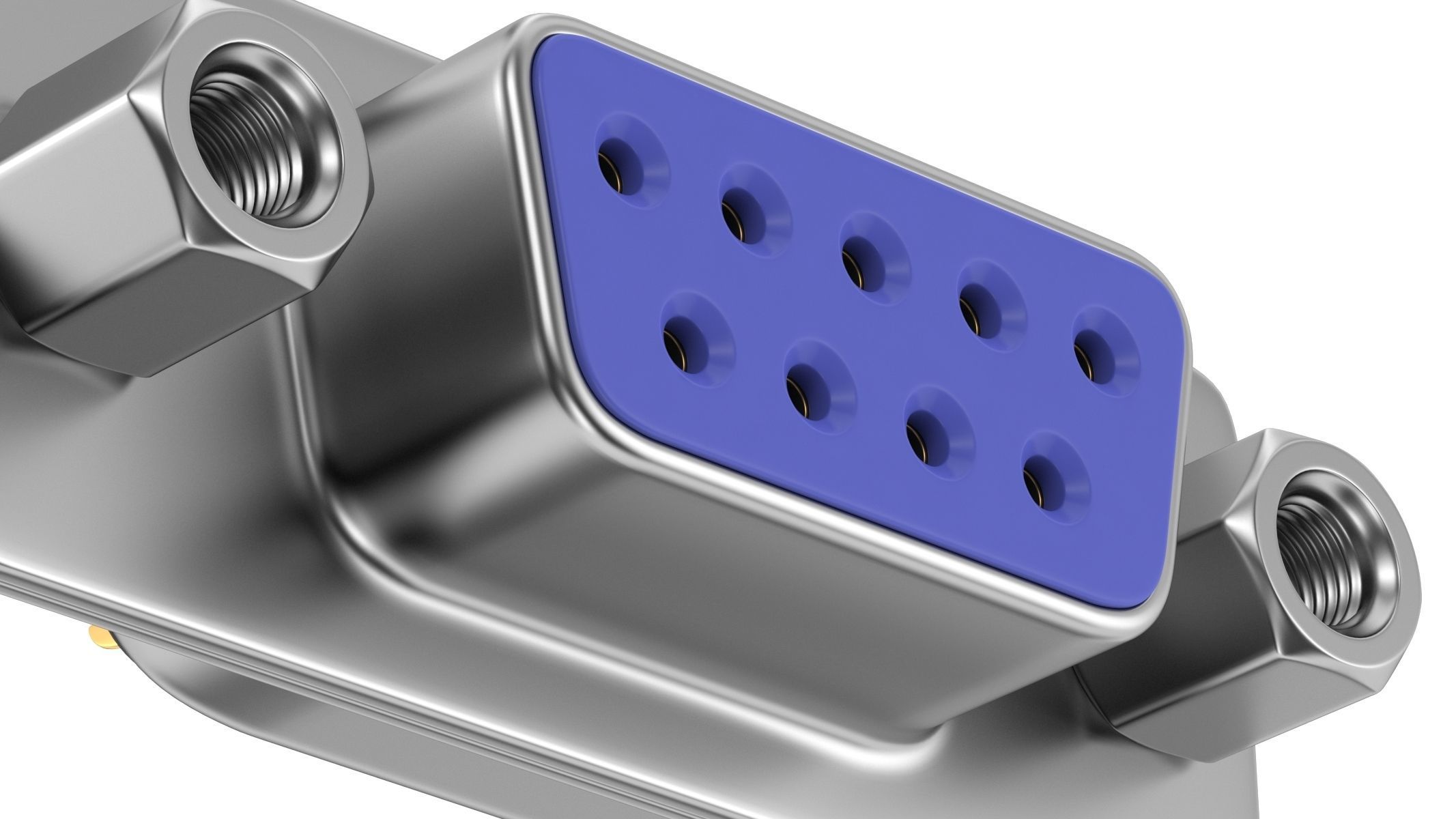 DE-9 Female 3D model | CGTrader