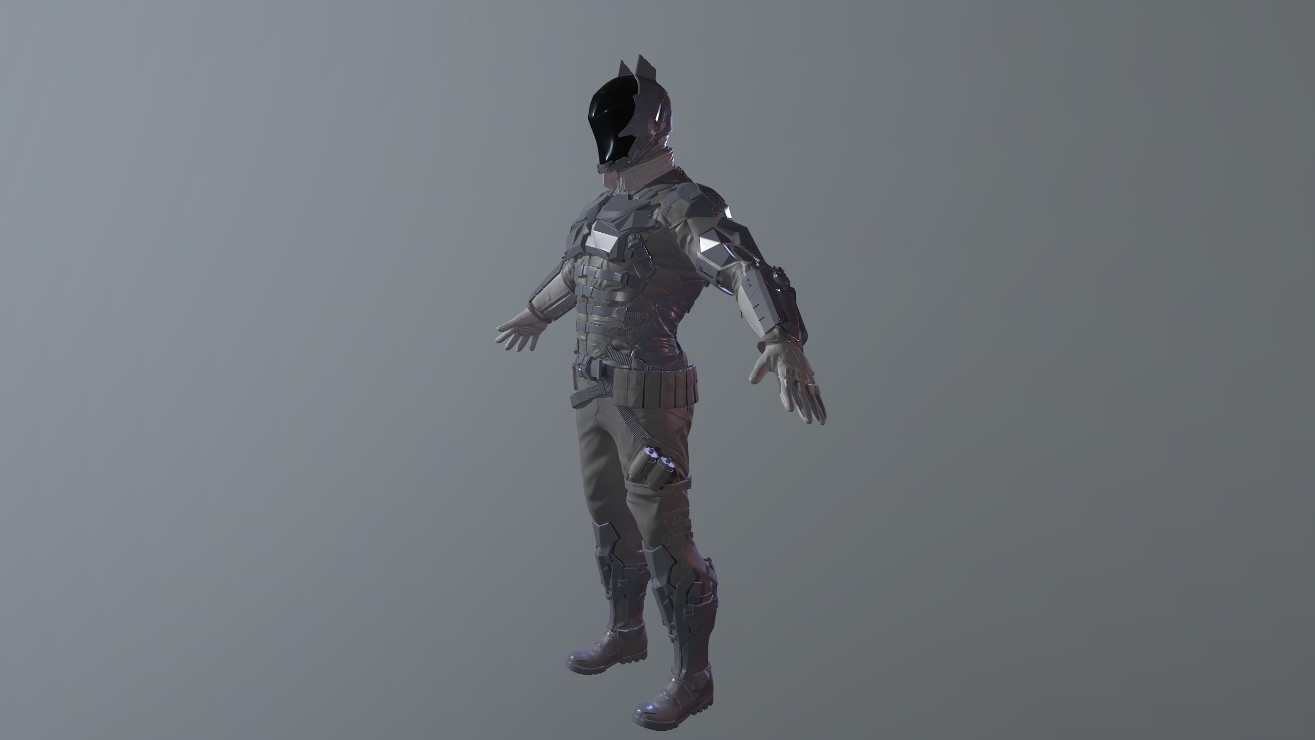 Character Batman Arkham Knight High poly 3D model rigged | CGTrader